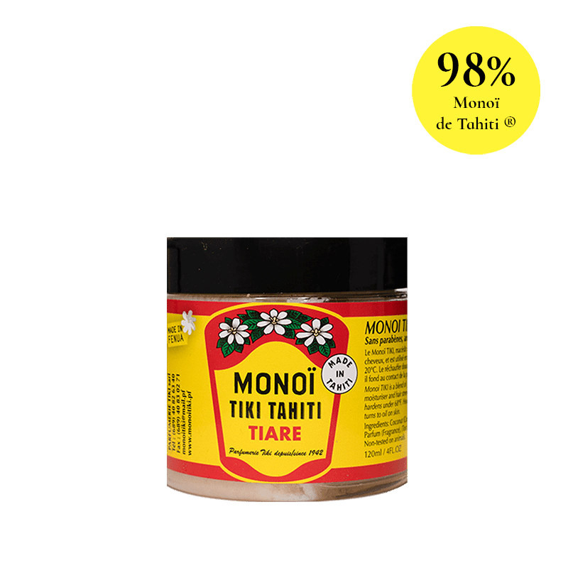 Monoï parfum tiaré, pot 120mL | Tiki Monoï France